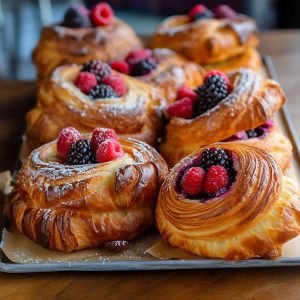 French pastry with berries | Pictures of food • Foodiesfeed • Food ...